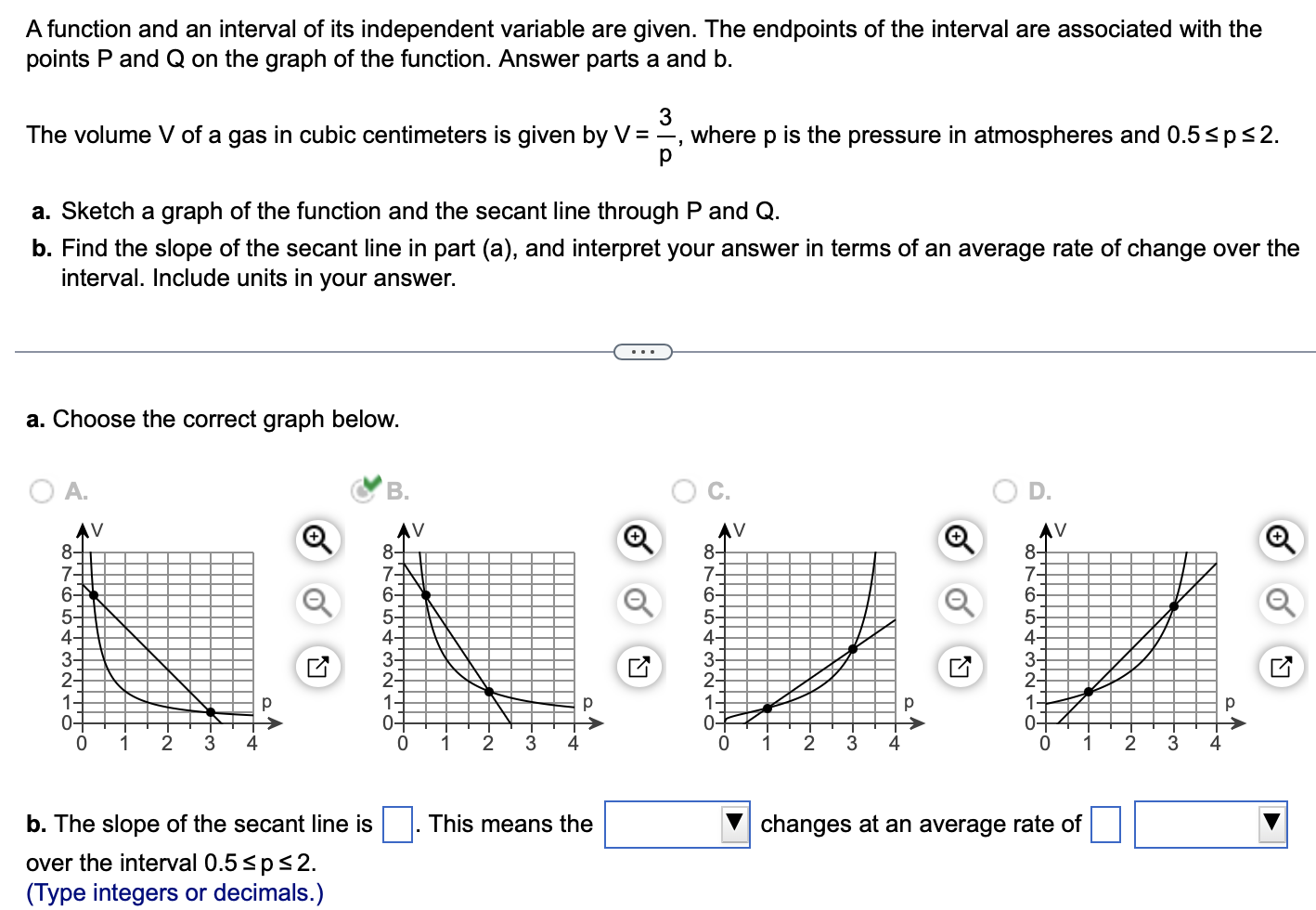 A function and an interval of its independent | Chegg.com