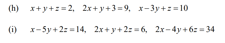 Solved Solve the following system linear equation using | Chegg.com