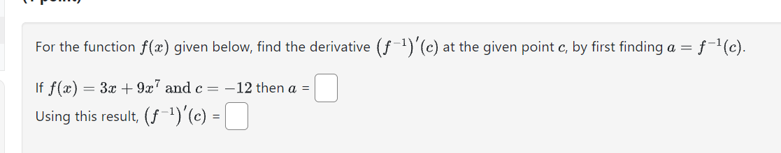 Solved For the function f(x) given below, find the | Chegg.com