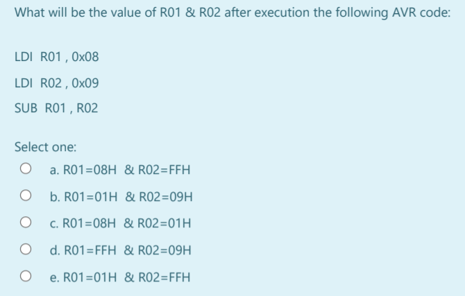 Solved What will be the value of R01 & RO2 after execution | Chegg.com