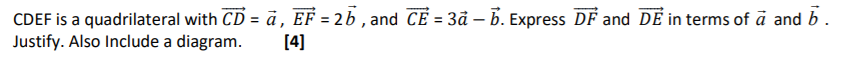 Solved CDEF is a quadrilateral with CD = ā, EF = 25, and CE | Chegg.com