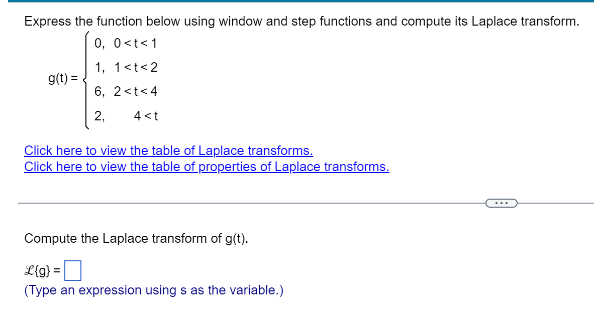 Solved Express the function below using window and step | Chegg.com