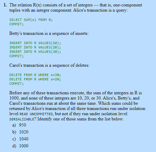 Solved The relation R(x) consists of a set of integers --- | Chegg.com