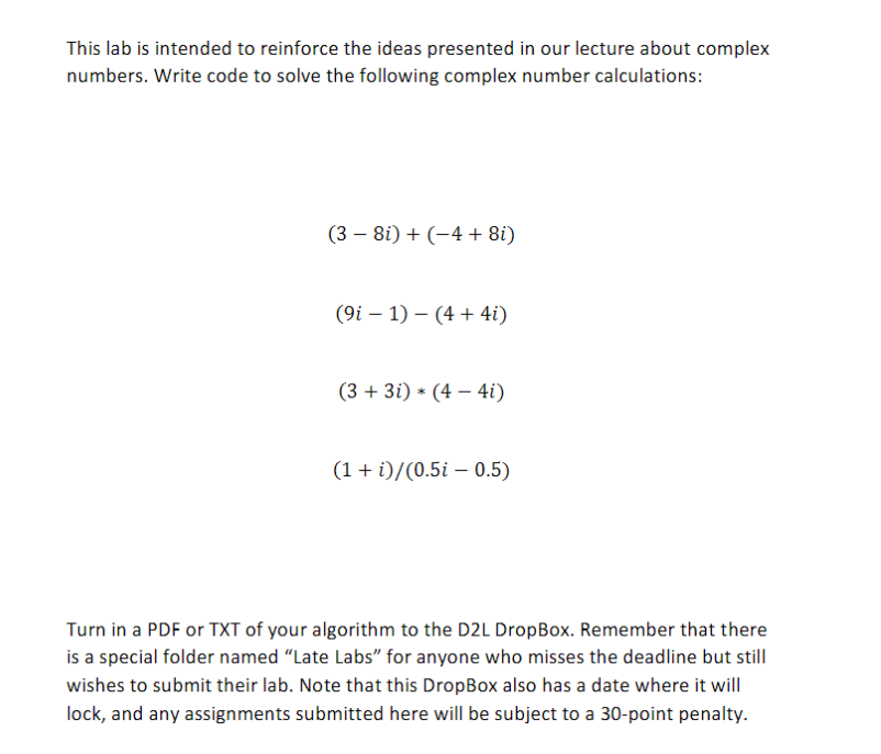 Solved This lab is intended to reinforce the ideas presented | Chegg.com