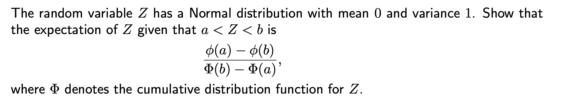 Solved The random variable Z has a Normal distribution with | Chegg.com