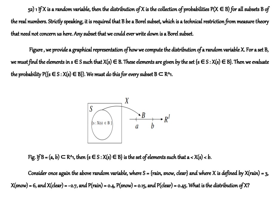 Solved 52) 1 If X is a random variable, then the | Chegg.com