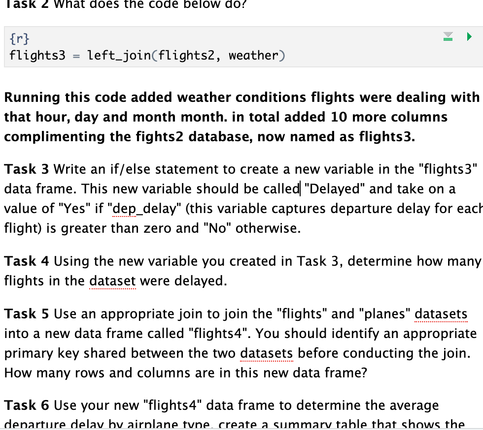 Solved R studio Task 3 Write an if/else statement to create | Chegg.com