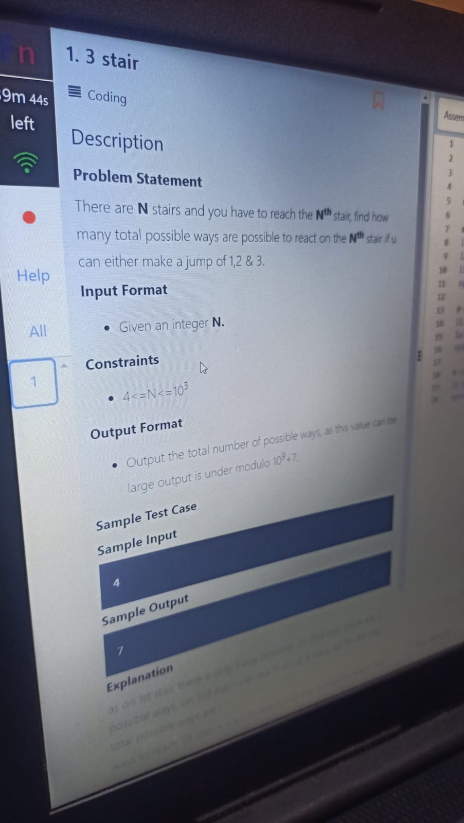 Solved There are N stairs and you have to reach the Nth | Chegg.com