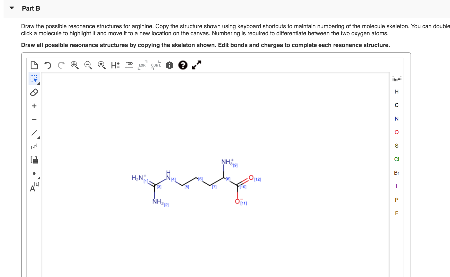 Solved Part B Draw the possible resonance structures for | Chegg.com