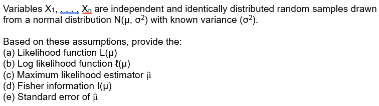 Solved Variables X1, . . . , ﻿Xn are independent and | Chegg.com