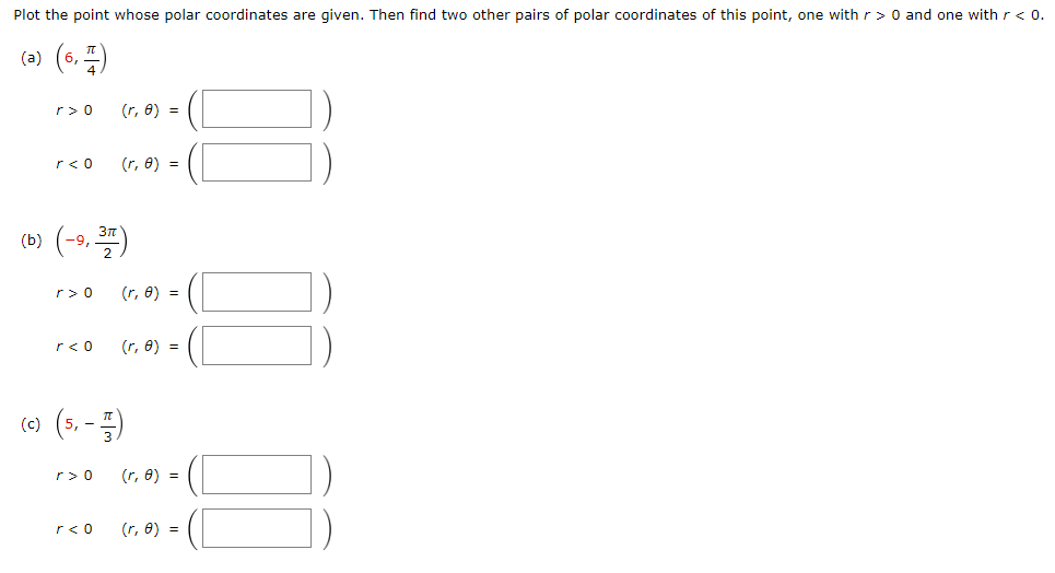 Solved Plot the point whose polar coordinates are given. | Chegg.com
