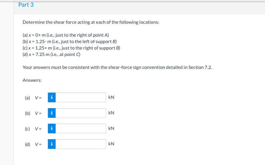 Solved Part 1 Use discontinuity functions to develop the | Chegg.com