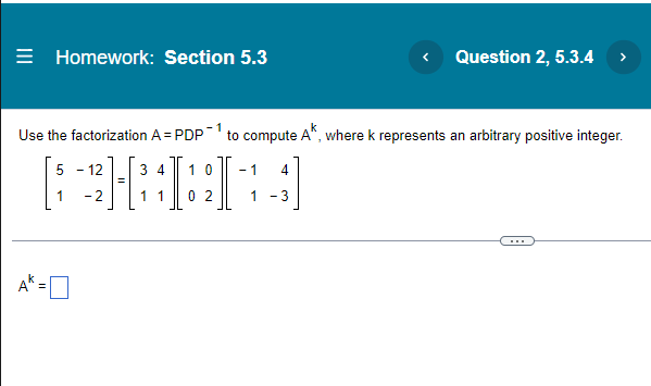 Solved Let A=PDP−1 and P and D as shown below. Compute A4. | Chegg.com