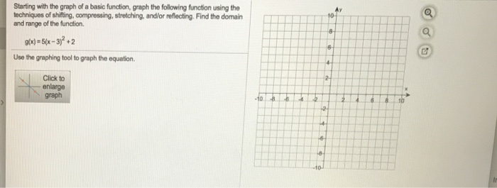 Solved Starting with the graph of a basic function, graph | Chegg.com