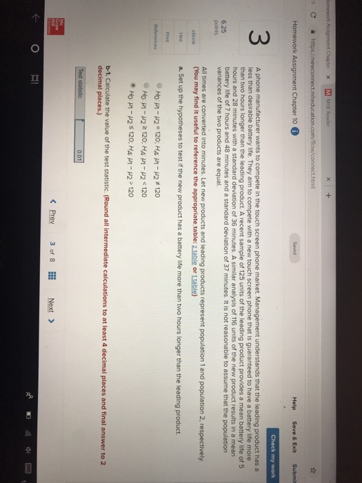 Solved Homework Assignment Chapter 10 Help Save & Exit | Chegg.com
