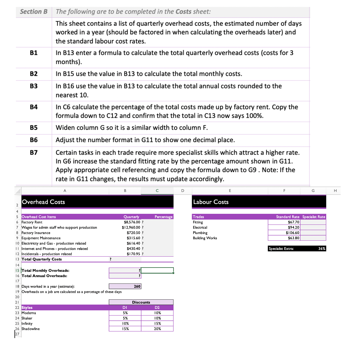 Solved please write down exact formula in each question | Chegg.com