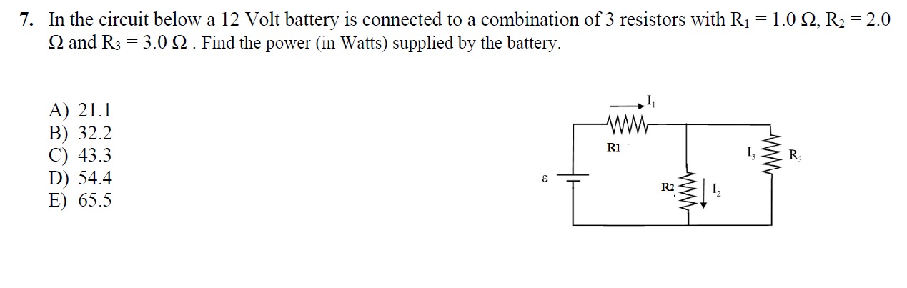 Solved In ﻿the circuit below a 12 ﻿Volt battery is | Chegg.com