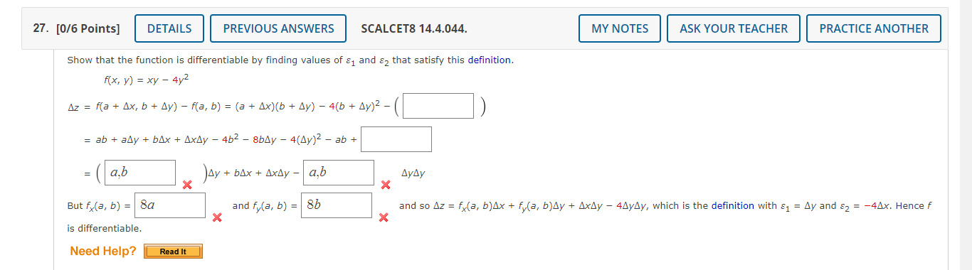 Solved Show that the function is differentiable by finding | Chegg.com