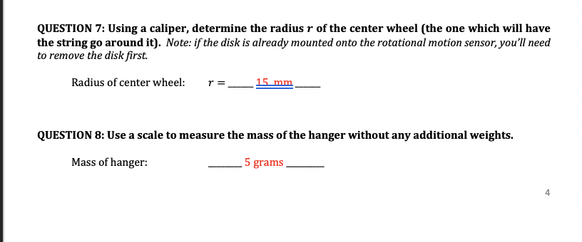 Solved QUESTION 7: Using a caliper, determine the radius r | Chegg.com