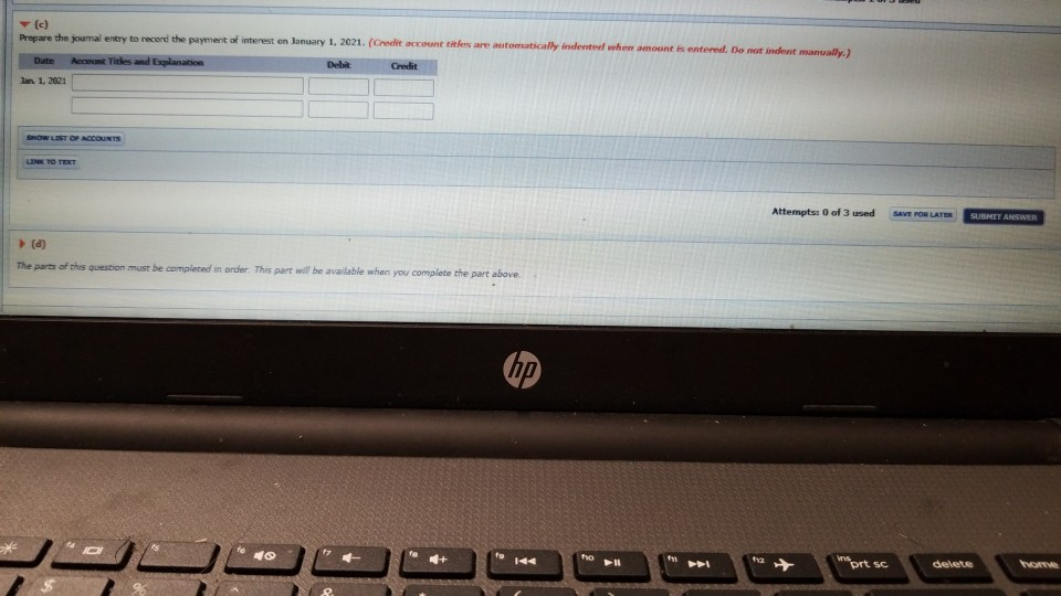 Solved Exercise 15-04 a-d (Part Level Submission) Sheridan | Chegg.com