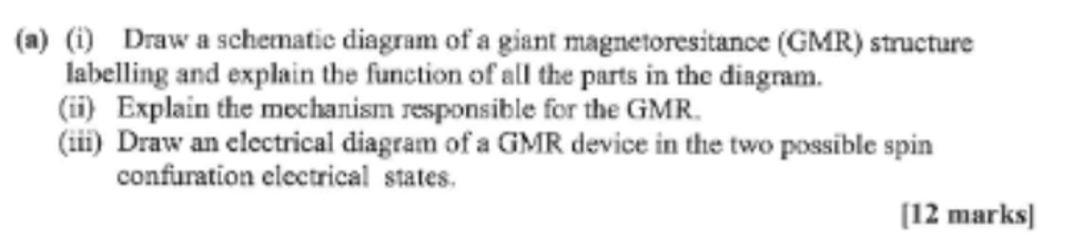 Solved (a) (i) Draw a schematic diagram of a giant | Chegg.com