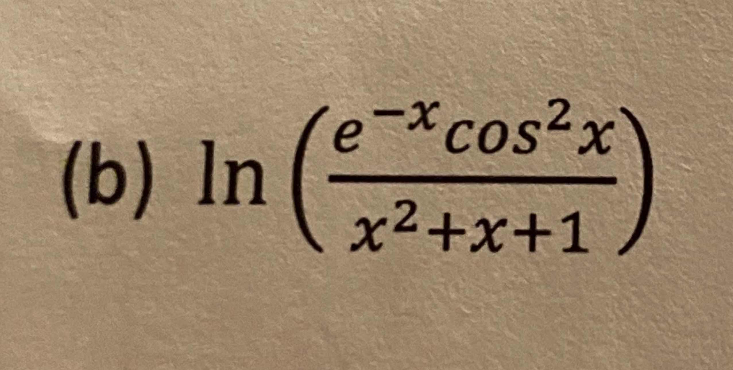 Solved Rewrite Using Properties Of Logarithms 