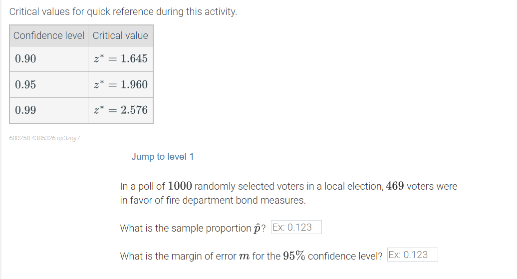 Solved Critical values for quick reference during this | Chegg.com