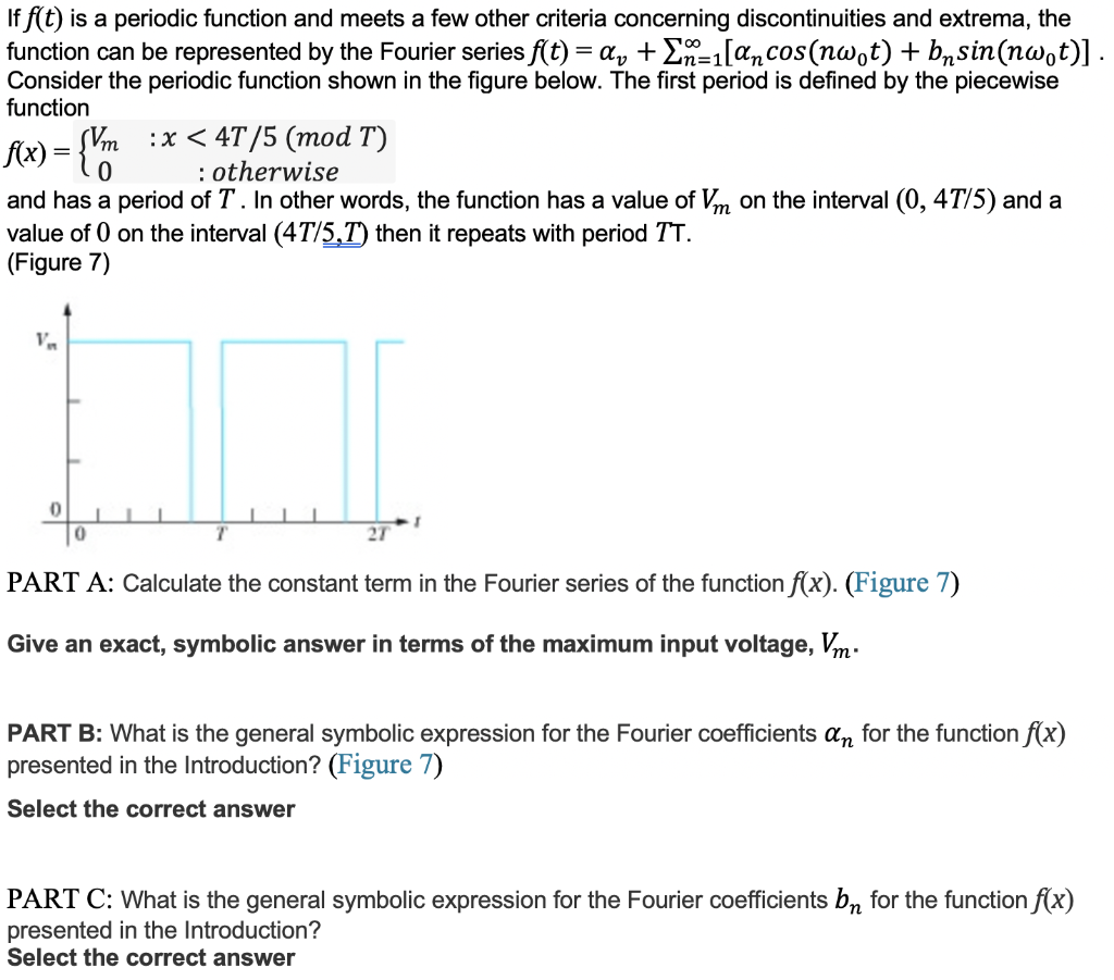 Solved 1. To understand how the Fourier series is determined | Chegg.com