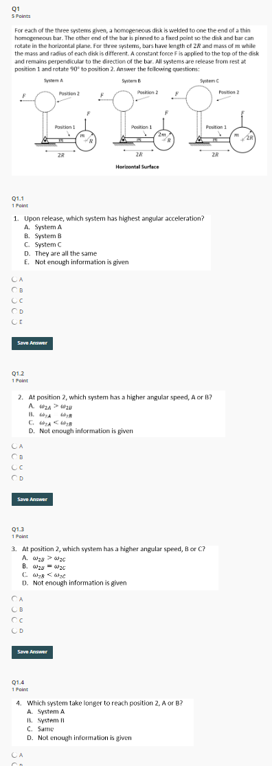 Solved 5 Points For each of the three systems given, a | Chegg.com Solved 5 Points For each of the three systems given, a | Chegg.com