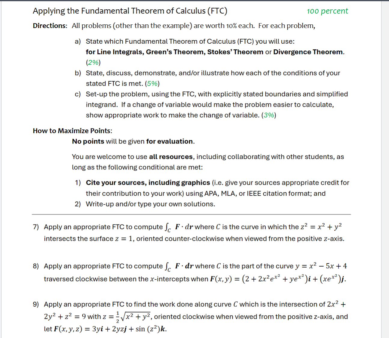 Solved Applying the Fundamental Theorem of Calculus | Chegg.com