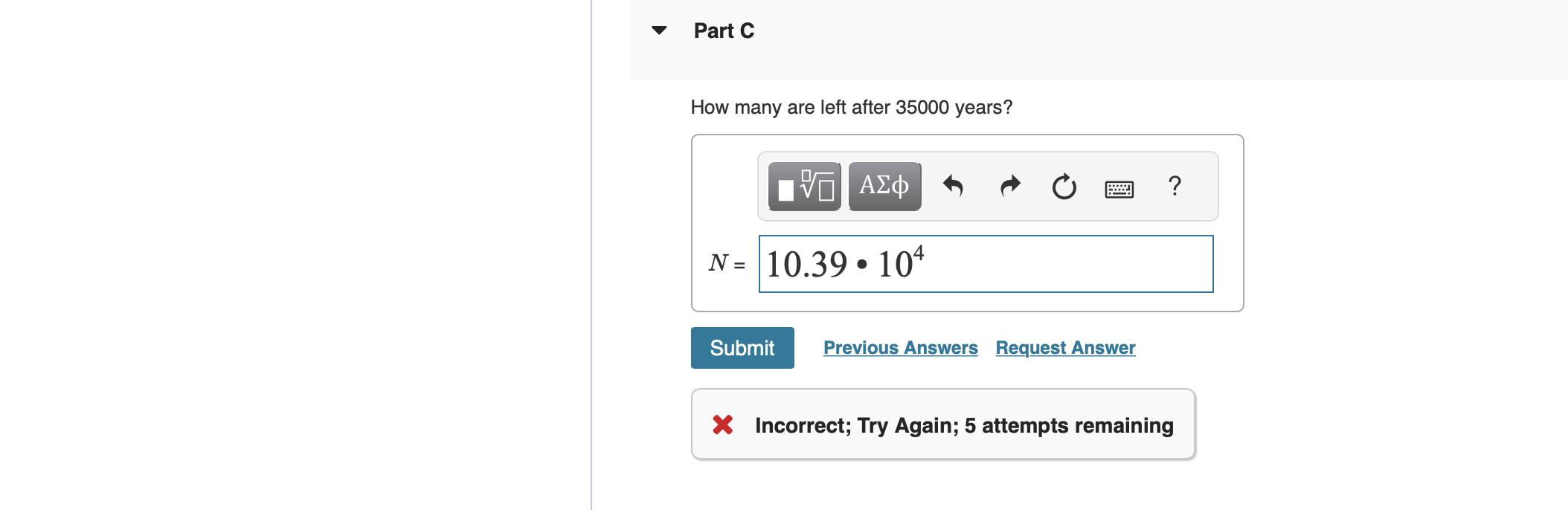 Solved The radium isotope 226Ra has a half-life of 1600 | Chegg.com