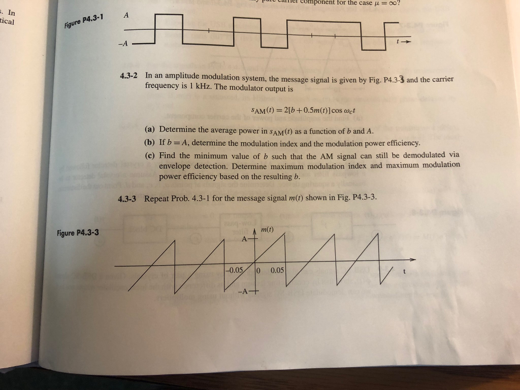Solved Puccane component for the case H0o In tical re P4.3-1 | Chegg.com