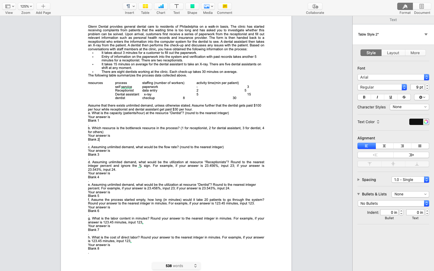 Solved D 125% + View Zoom Add Page Insert Table Chart Text | Chegg.com