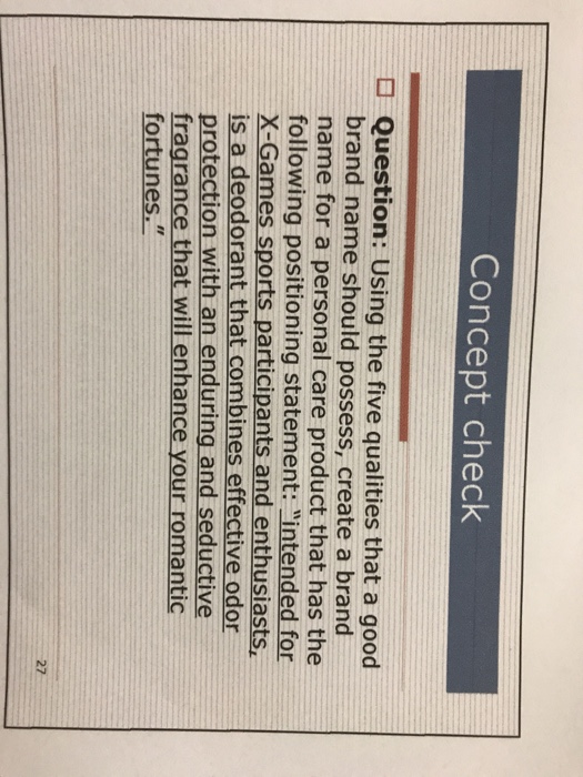 Solved Concept check Question: Using the five qualities that | Chegg.com