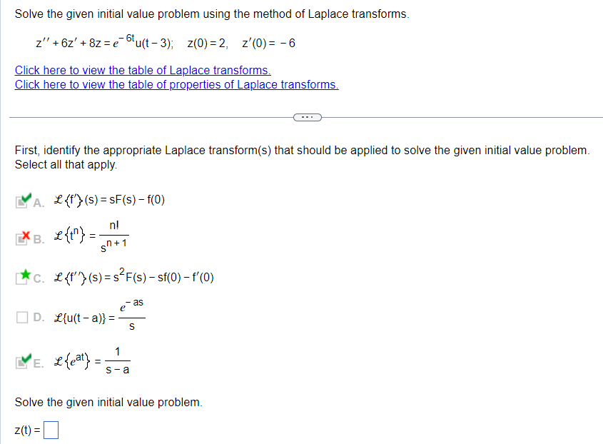 Solved Solve the given initial value problem using the | Chegg.com