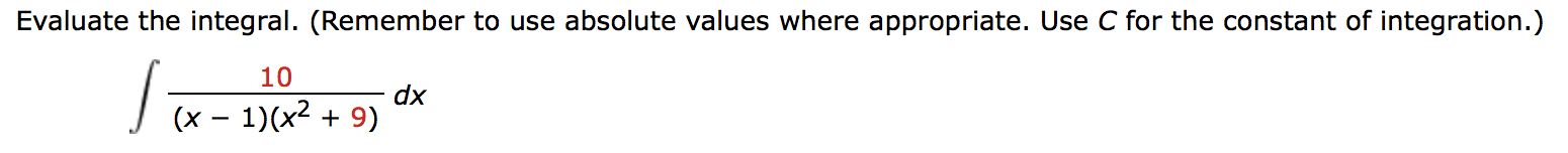Solved Evaluate the integral. (Remember to use absolute | Chegg.com
