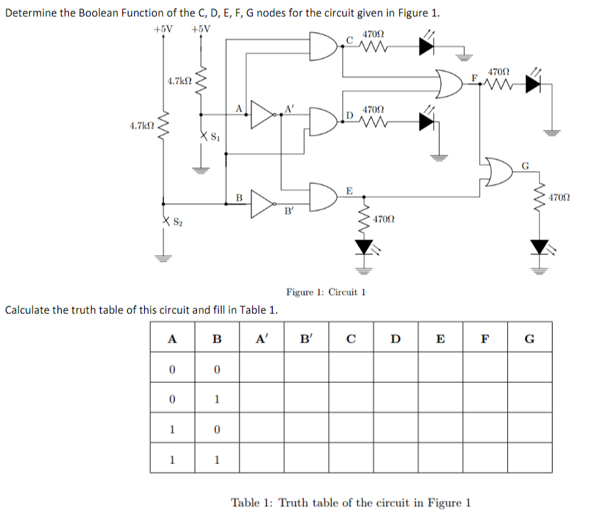 Solved Determine the Boolean Function of the C, D, E, F, G | Chegg.com