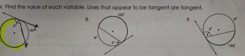 Solved : Find the value of each variable. Lines that appear | Chegg.com