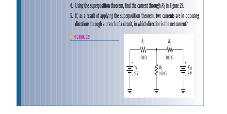Solved 4. ﻿Using the superposition theorem, find the current | Chegg.com