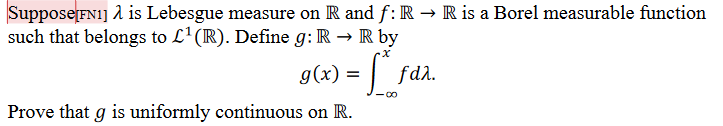 Solved Suppose[fn1] λ Is Lebesgue Measure On R And F R→r Is