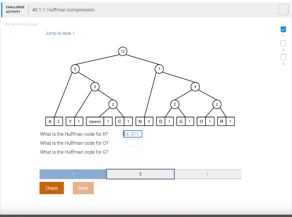 Solved Jump to level 1 What is the Huffman code for R? What | Chegg.com