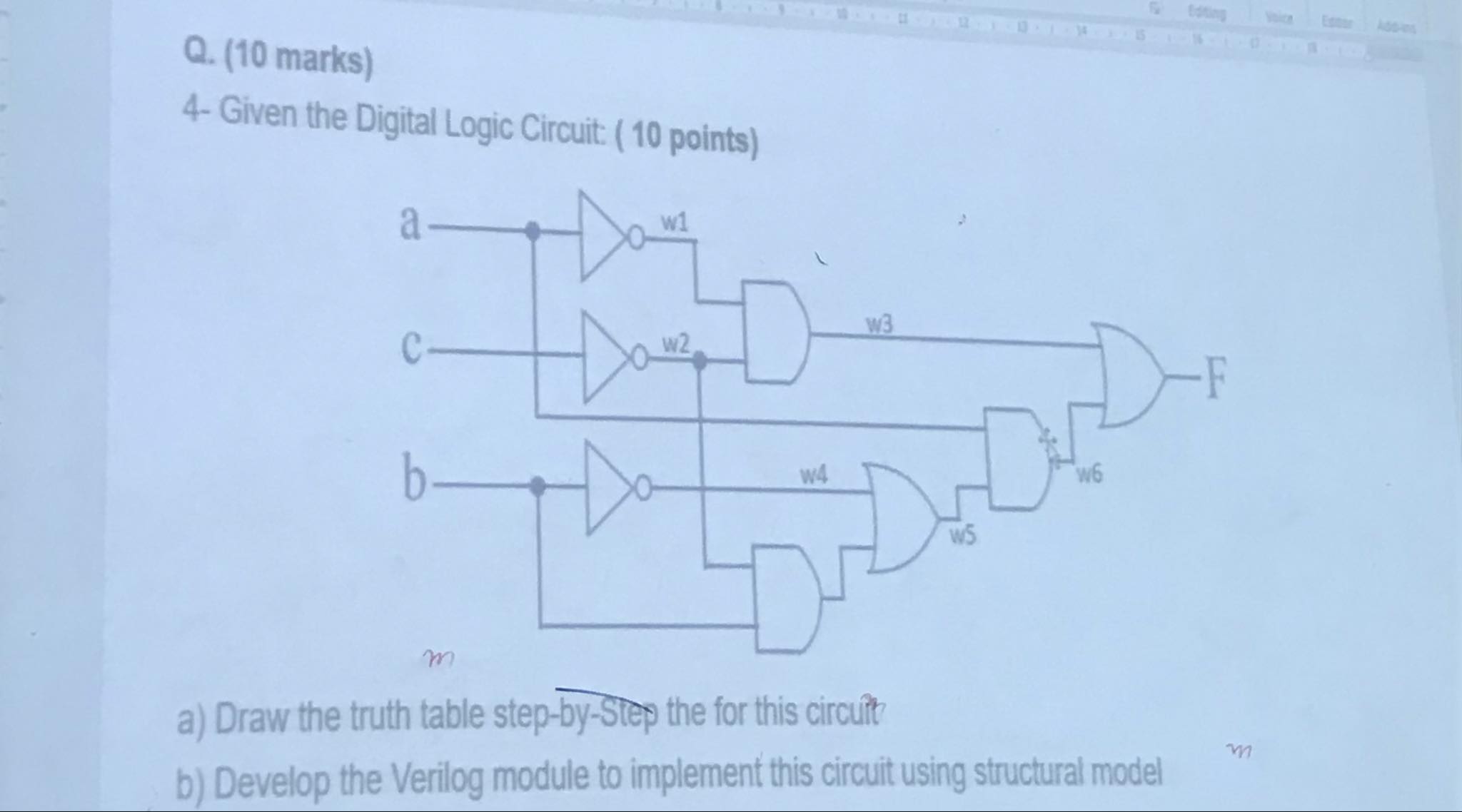 Solved Given the Digital Logic Circuit: a) ﻿Draw the truth | Chegg.com