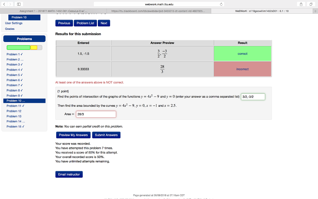 Calculus Archive | June 06, 2018 | Chegg.com