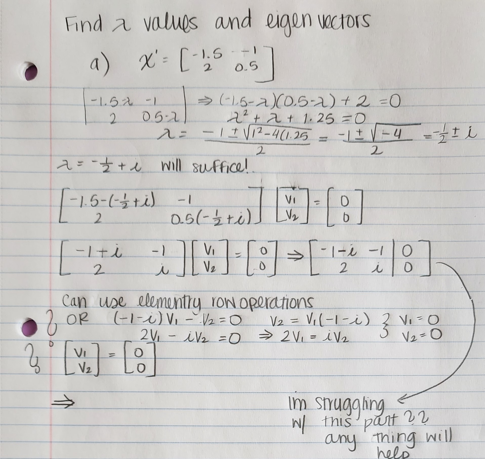 Solved find the eigenvalues and the corresponding | Chegg.com