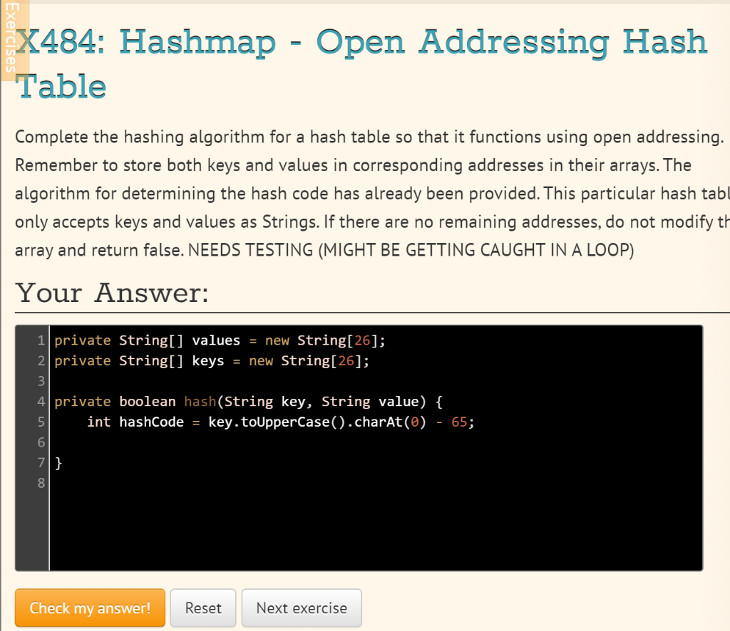 Solved Hash Function: In String operations char | Chegg.com