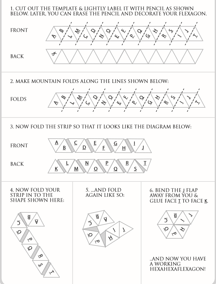 Solved SIMPLE INSTRUCTIONS FOR FOLDING A TRIHEXAFLEXAGON | Chegg.com