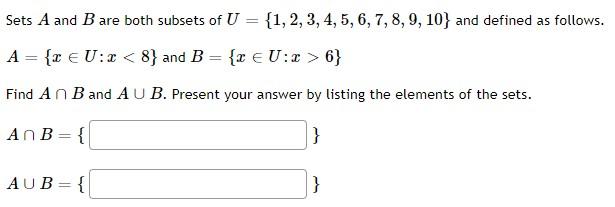 Solved Sets A and B are both subsets of | Chegg.com