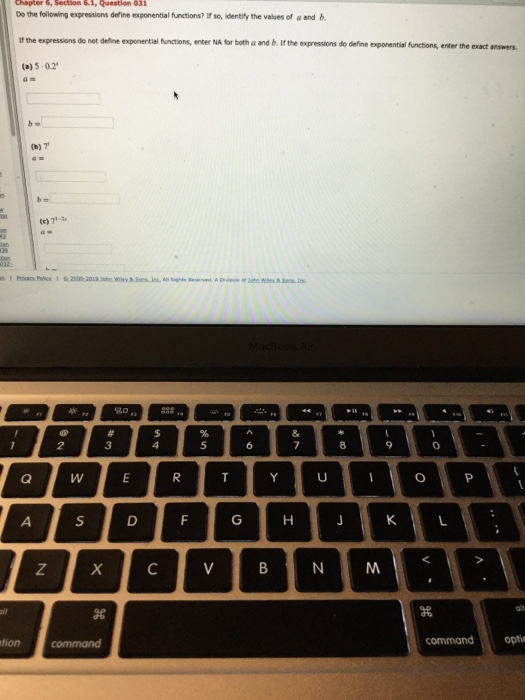 Solved Do the following expressions define exponential | Chegg.com