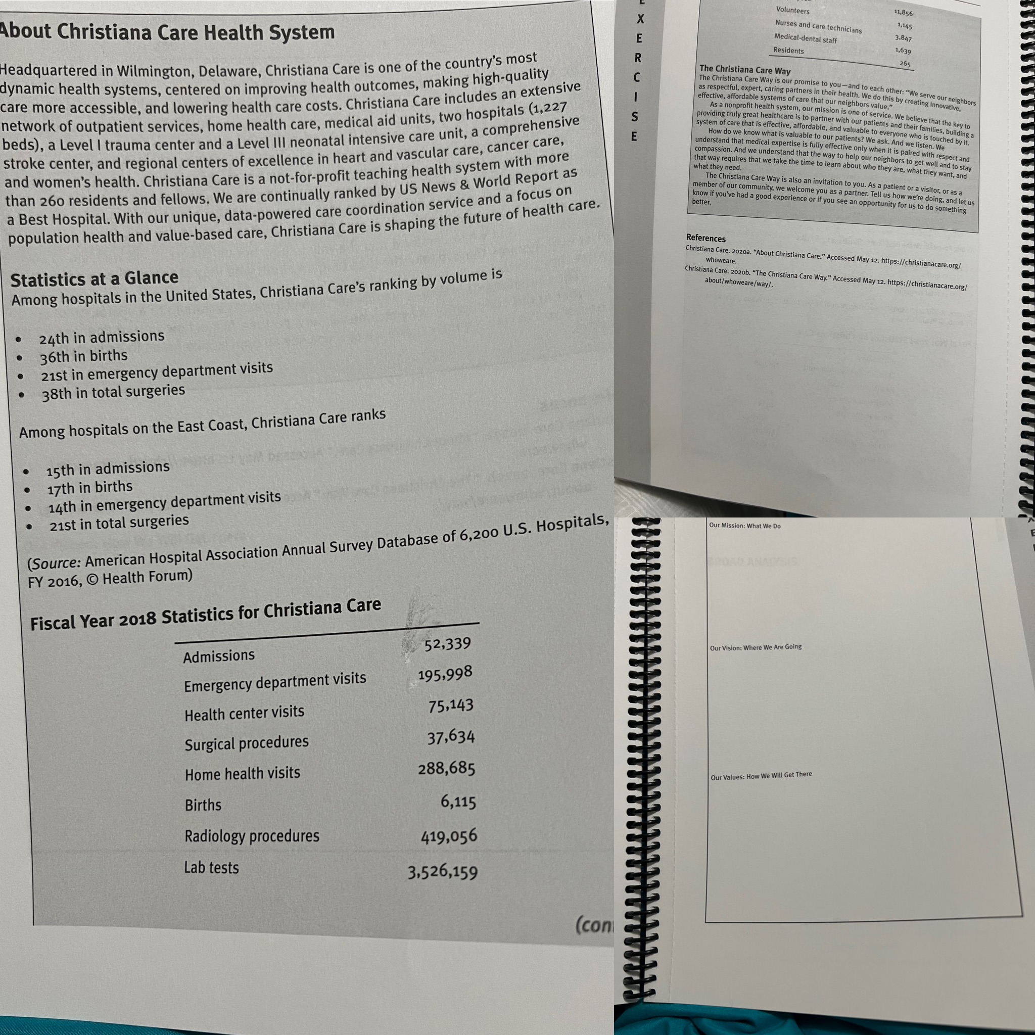 Solved What is the mission, value, and vision statement? | Chegg.com