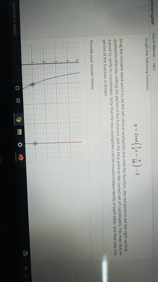 Solved 2-04-Spring 2020 Course Materials > HW 5 Graph the | Chegg.com